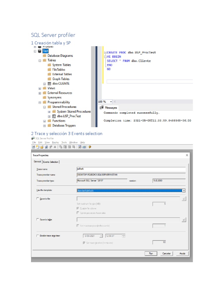 SQL Server Profiler | PDF | Crecimiento personal y profesional | Tecnología
