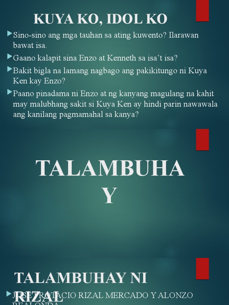 TALAMBUHAY | PDF