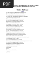 Letra de Cancion PAPITO | PDF