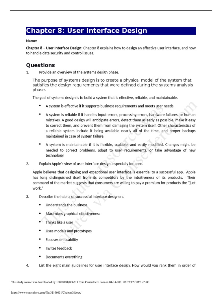 UI Design Explains Effective Interfaces | PDF | Software Prototyping ...