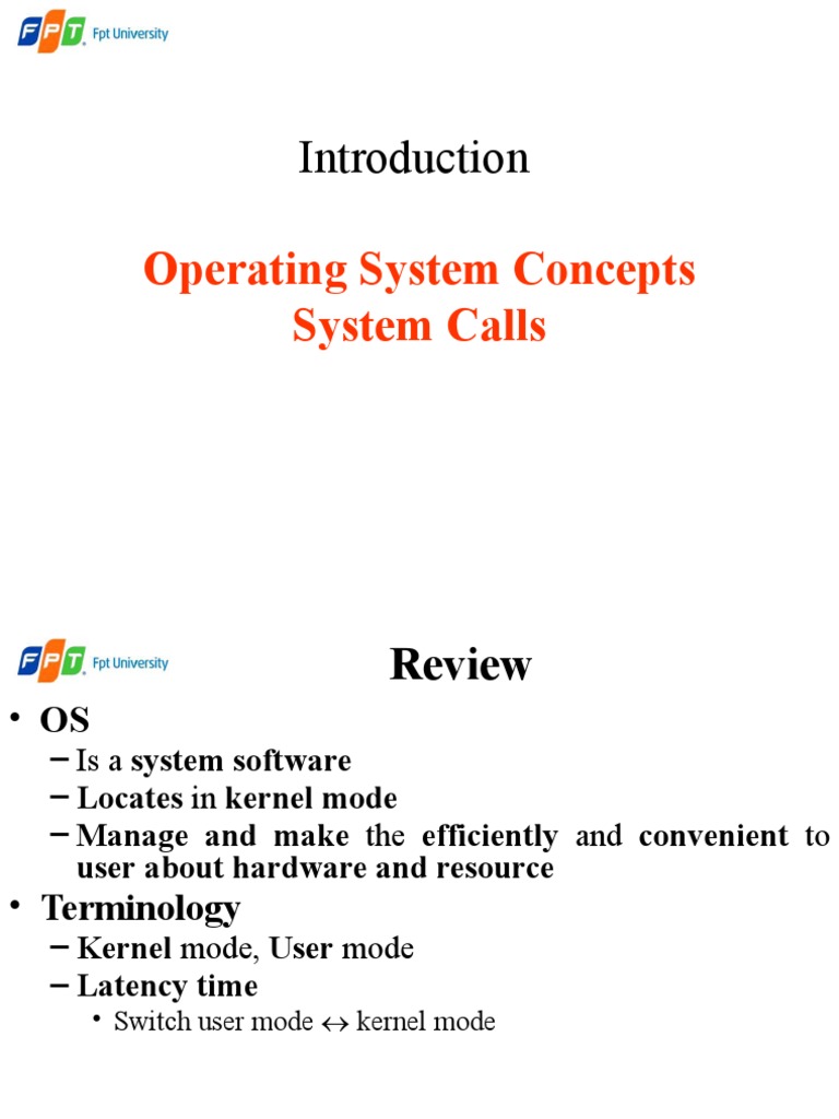 Operating System Concepts System Calls | PDF | Process (Computing) | Operating System