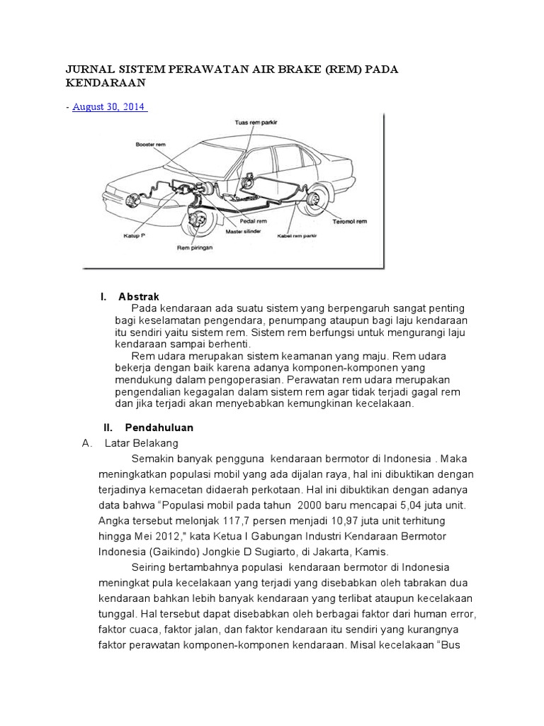 Jurnal Sistem Perawatan Air Brake | PDF