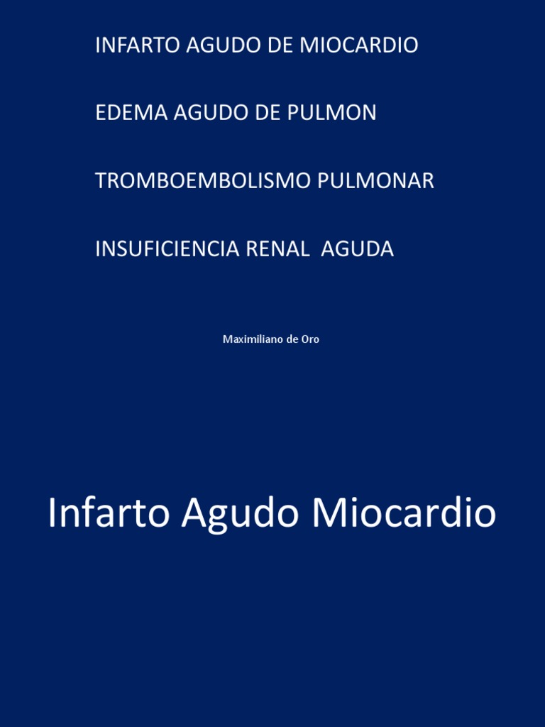 Clase Iam Eap Tep Ira | PDF | Infarto de miocardio | Especialidades Medicas