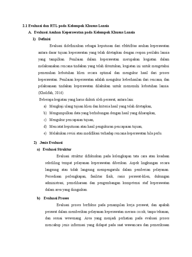 Evaluasi Dan RTL | PDF