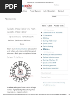 Salient and Non-Salient Pole Rotors | PDF | Propulsion | Mechanical ...