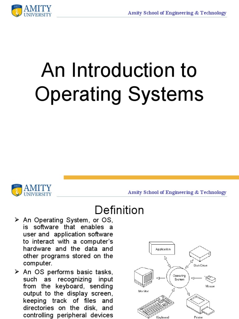 An Introduction To Operating Systems: Amity School of Engineering & Technology | PDF | Operating ...