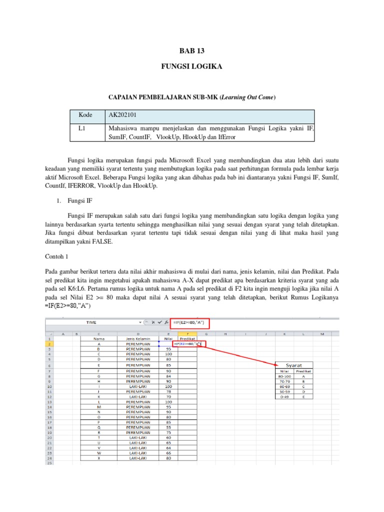 Rumus Logika If | PDF