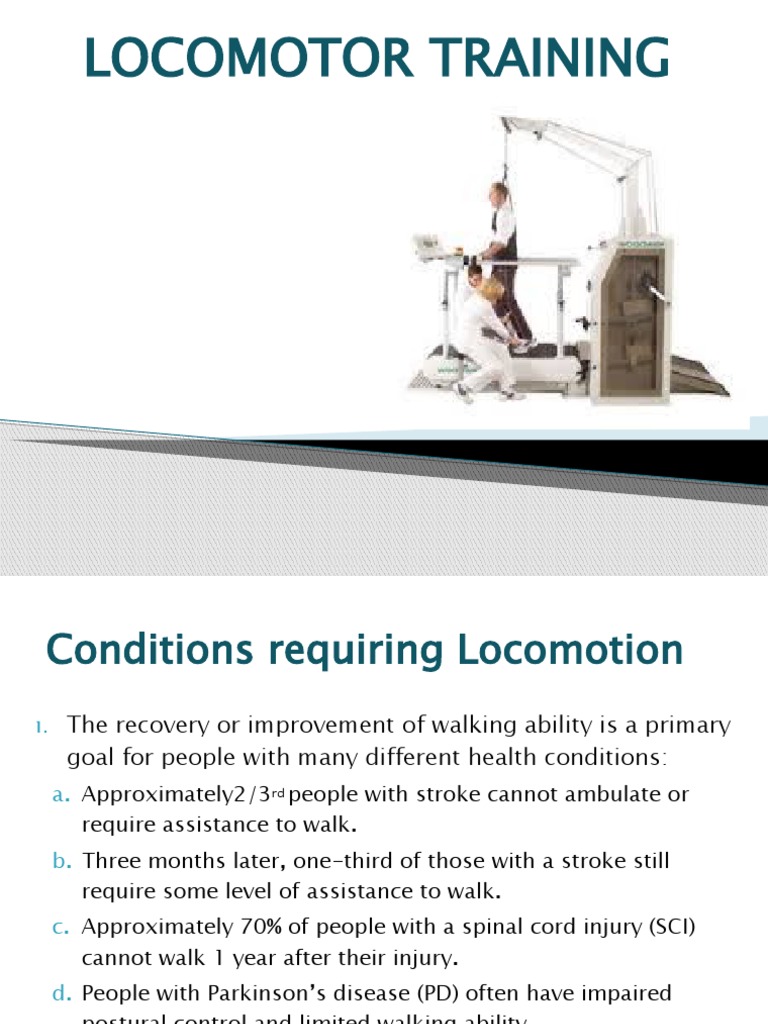 Locomotor Training | PDF | Balance (Ability) | Animal Locomotion