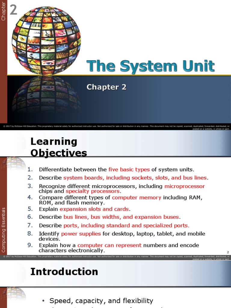 Chapter 2 - The System Unit | PDF | Read Only Memory | Computer Data Storage
