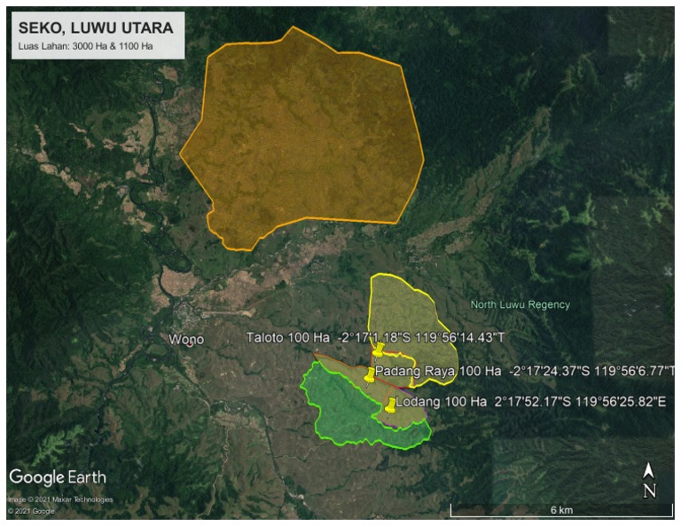 Seko-Luwu Utara, 3000 Ha & 1100 Ha | PDF