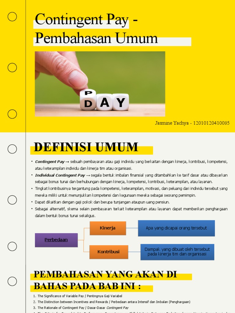 Pemahaman Tentang Contingent Pay | PDF | Karier & Perkembangan ...
