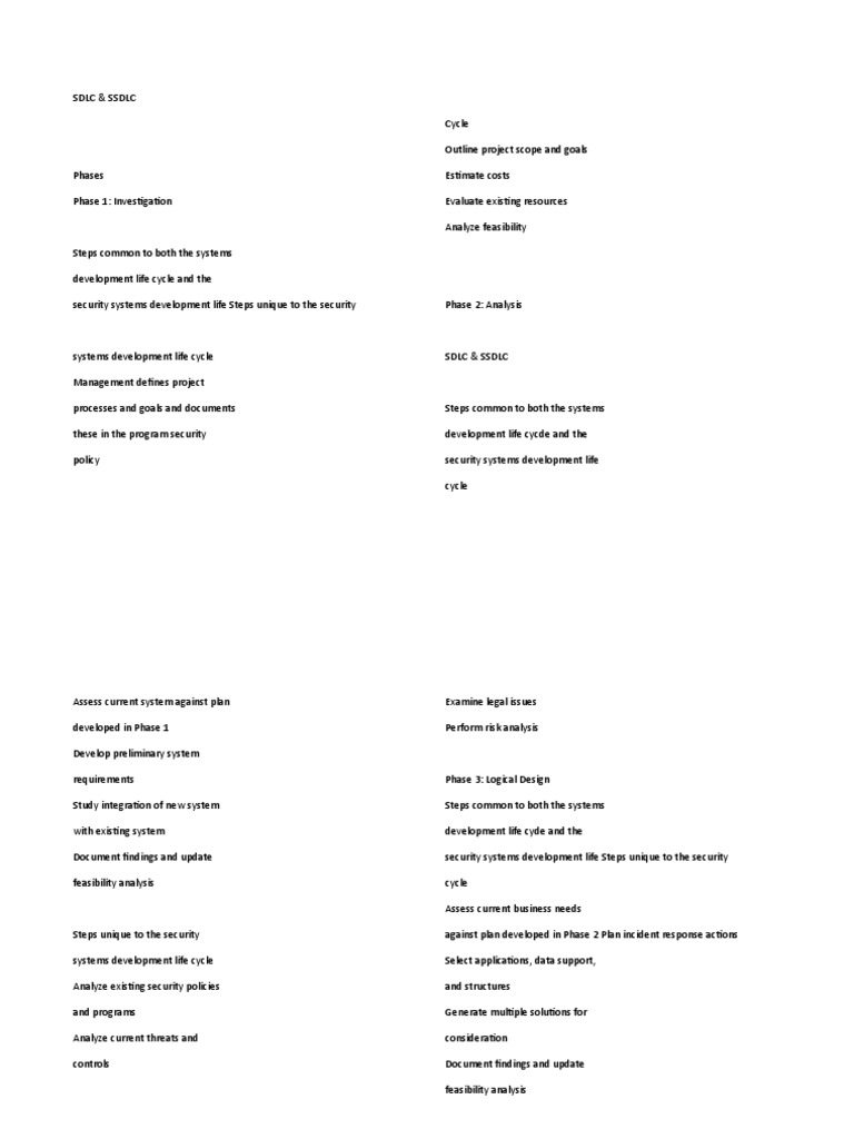 Info Sec-SDLC | PDF | Accountability | Information Management