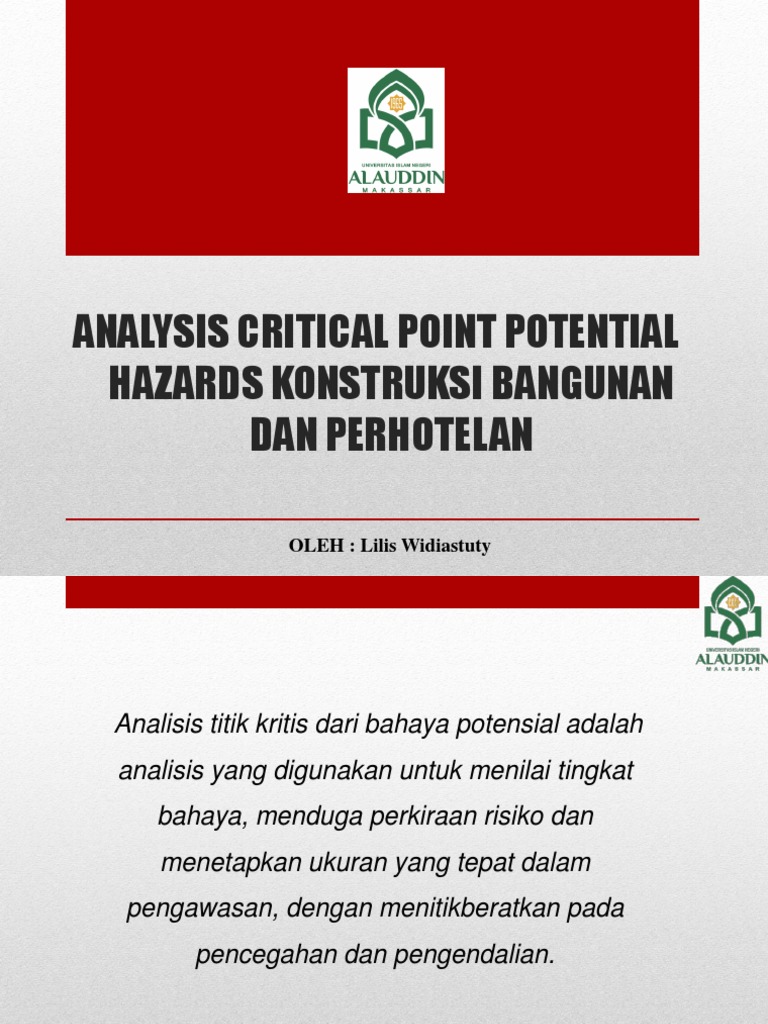Analisis Critical Control Point Potential Hazard Konstruksi | PDF