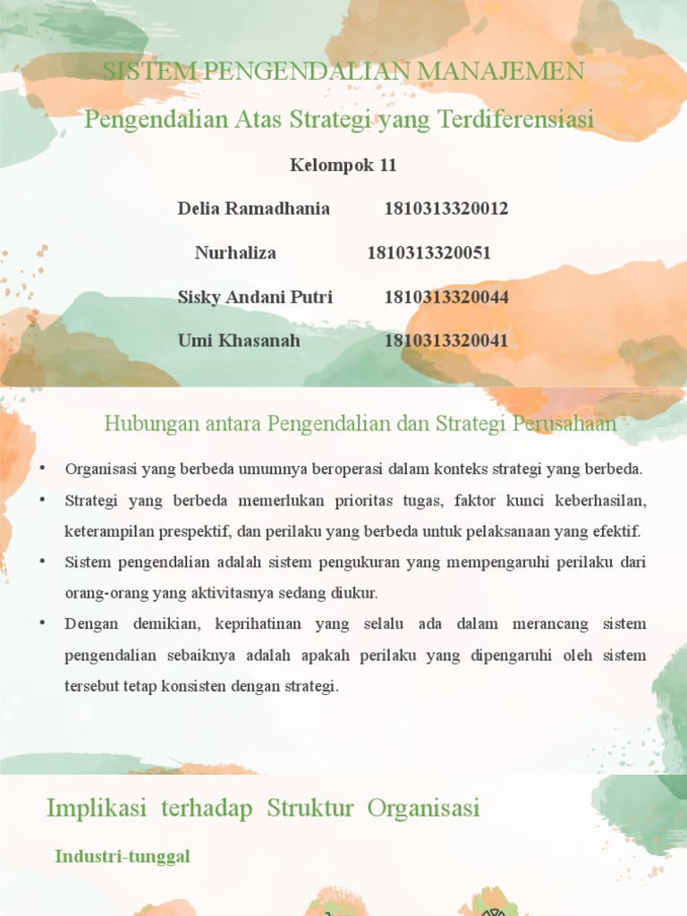 Pengendalian Strategi dalam Manajemen | PDF