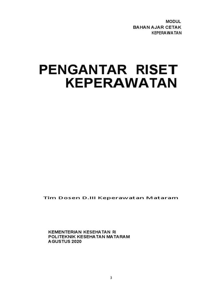 Pengantar Riset Keperawatan | PDF | Komputer