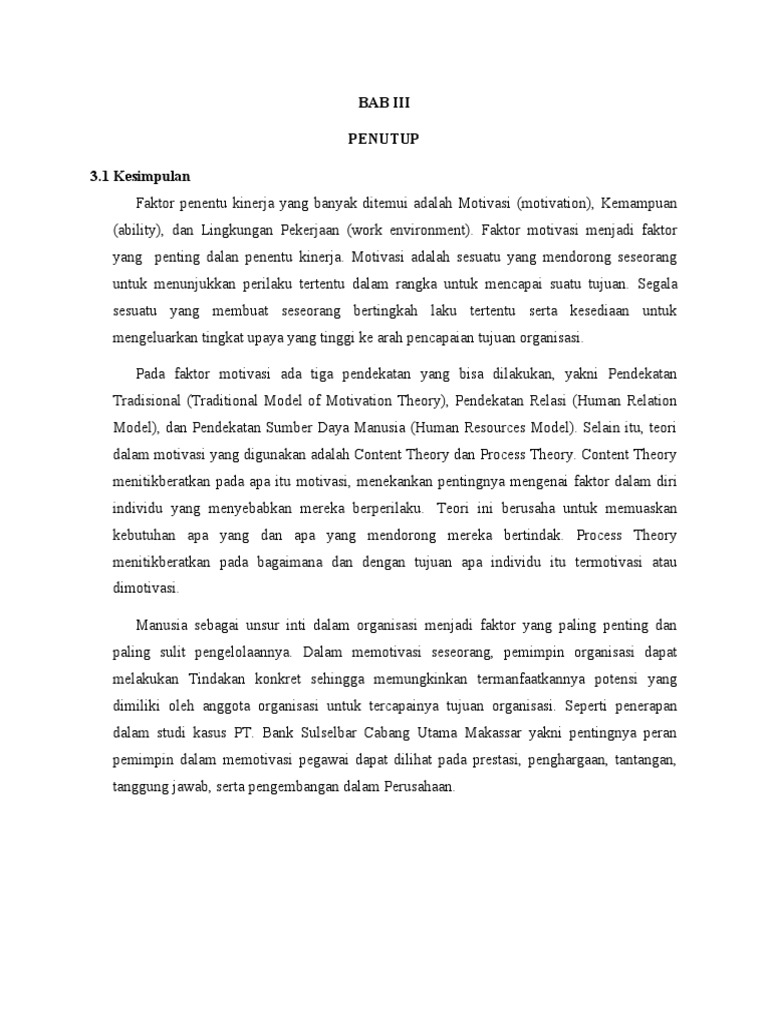 Bab Iii Penutup 3.1 Kesimpulan | PDF