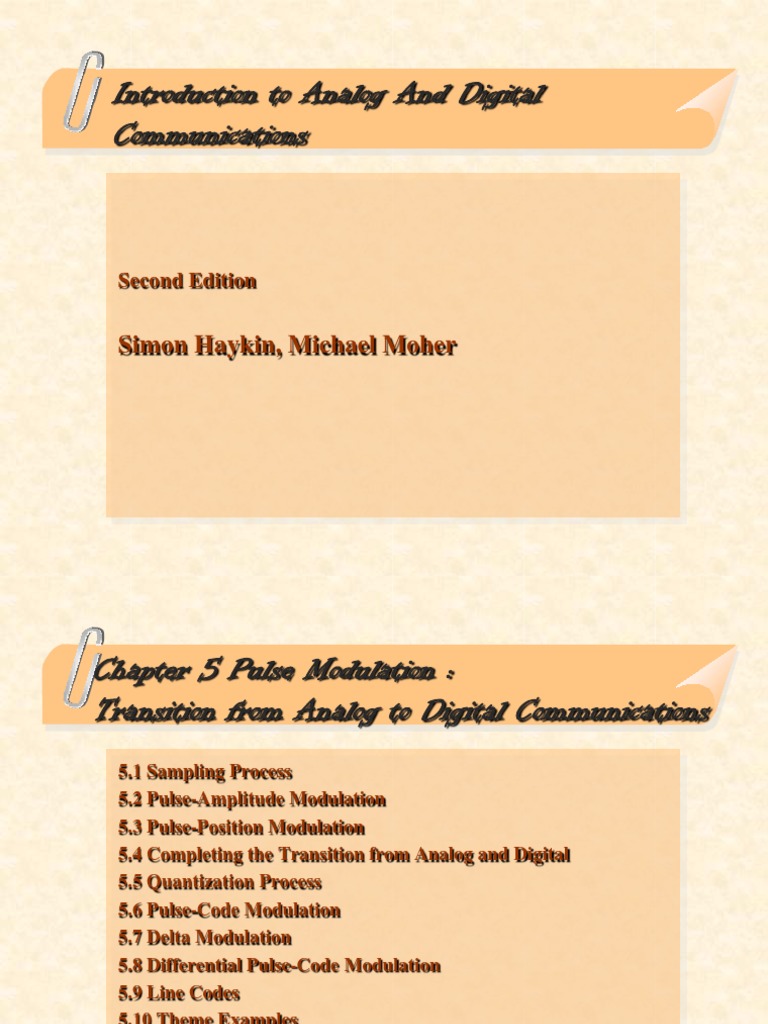Introduction To Analog and Digital Communications: Simon Haykin, Michael Moher | PDF | Ultra ...