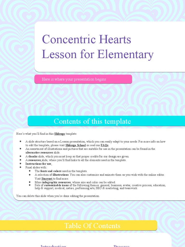 Concentric Hearts Lesson For Elementary by Slidesgo | PDF | Planets ...