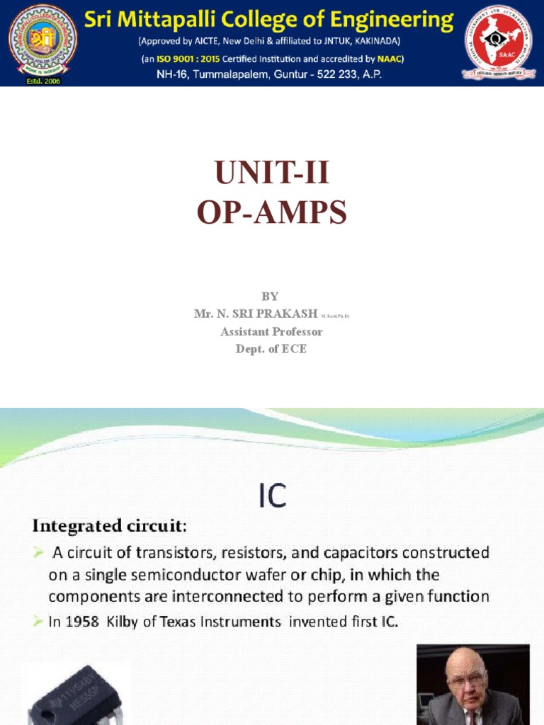 Lica Unit2 | PDF | Operational Amplifier | Amplifier