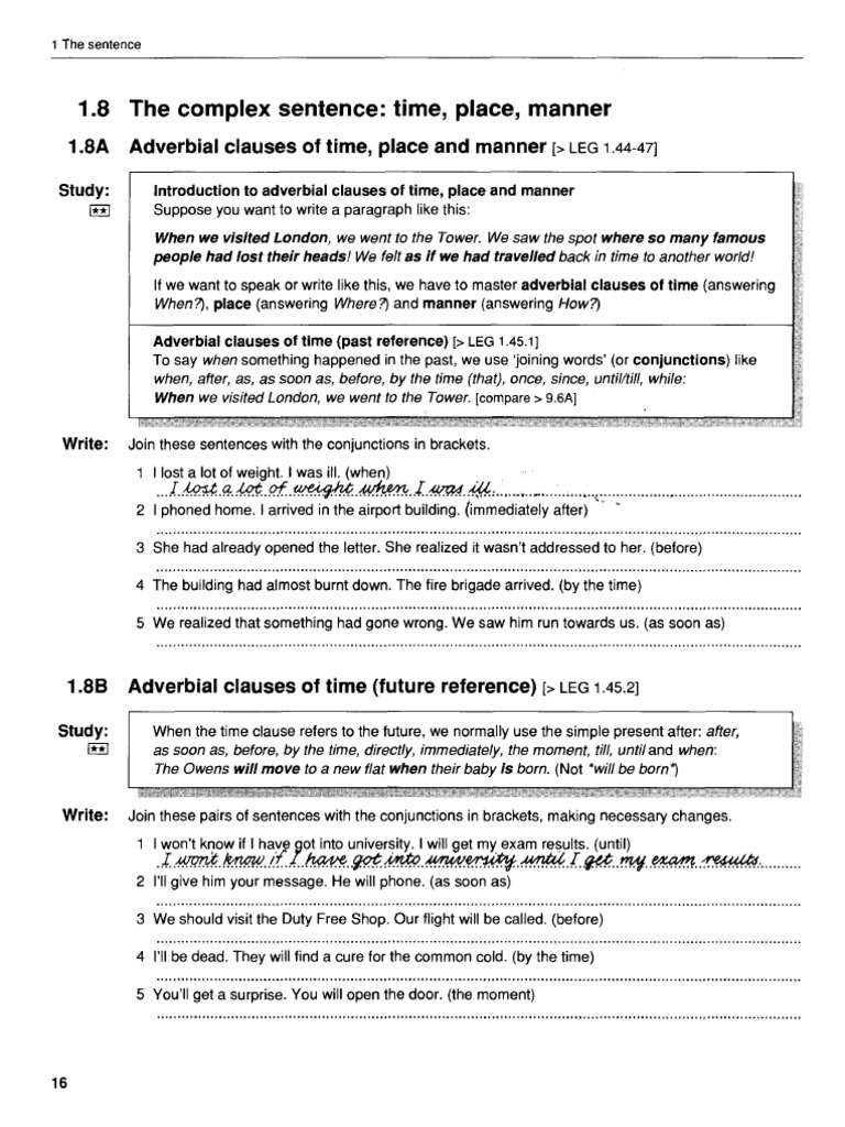 Adverbial Clauses | PDF