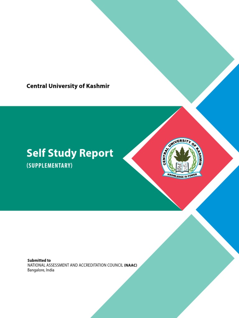 Central University of Kashmir Self Study Report | PDF | University And College Admission ...