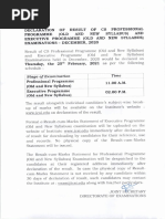 Announcement ICSI New Syllabus 2022 | PDF