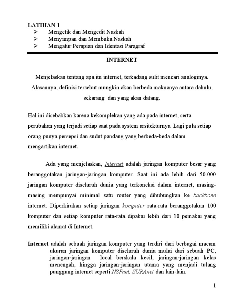 Soal Latihan Ms Word | PDF