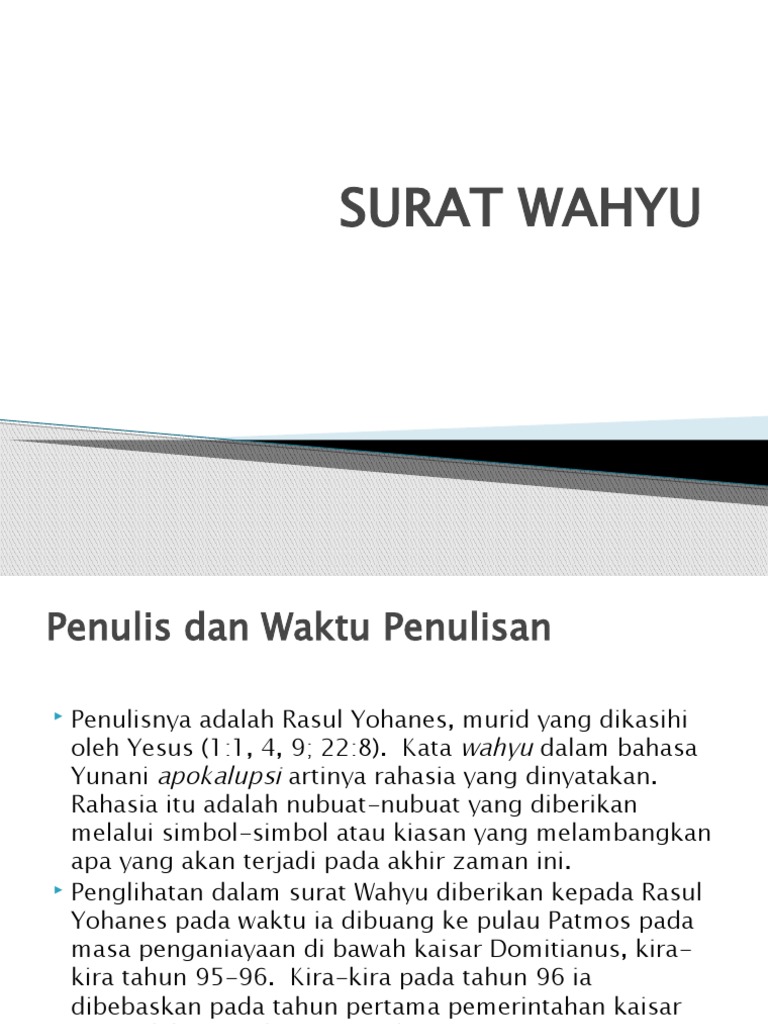 Surat Wahyu | PDF