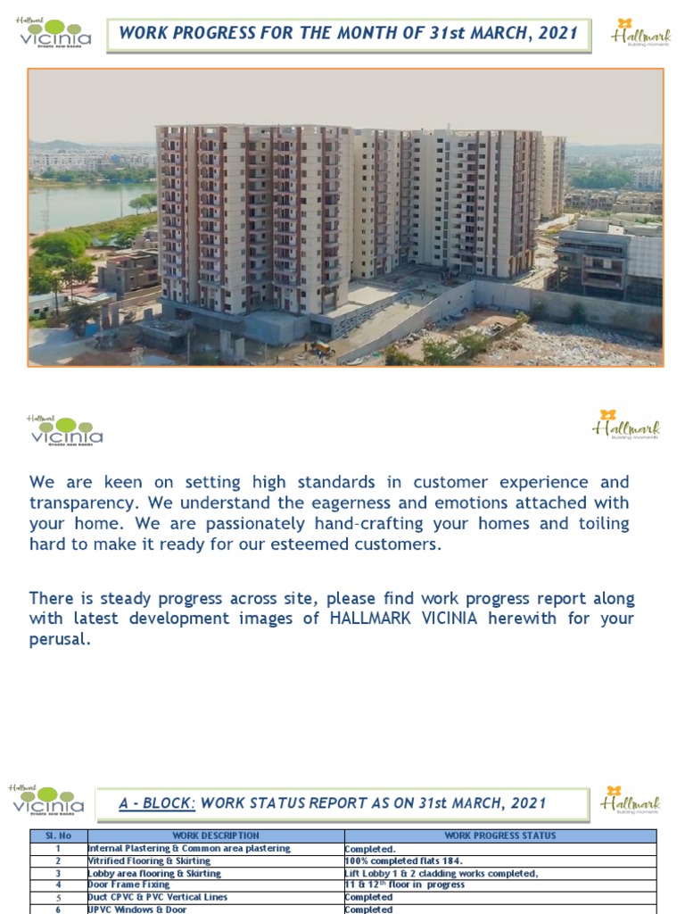 Vicinia March 2021 Work Progress | PDF | Door | Building Engineering