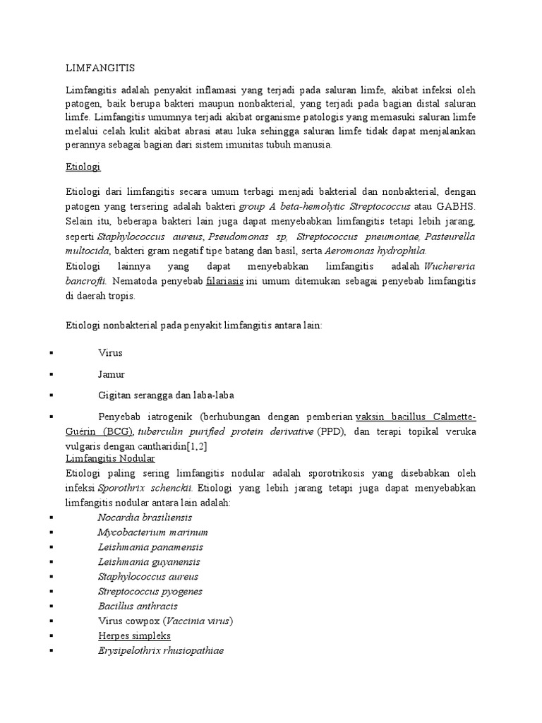Limfangitis | PDF