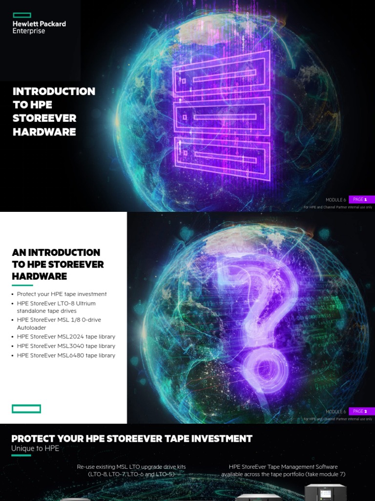 HPE StoreEver Hardware Presentation-A00099764enw | PDF | Computer Data ...