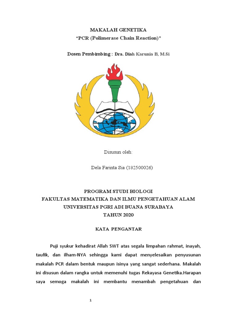 Makalah Rekayasagenetika PCR | PDF | Pengembangan Diri | Kesehatan Holistik