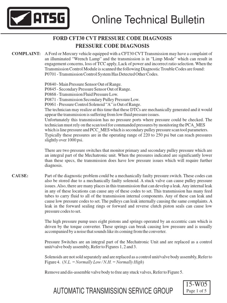 Ford CFT30 CVT | PDF | Automatic Transmission | Transmission (Mechanics)
