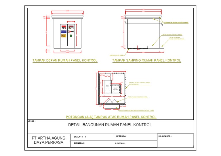 Rev 1 Detail Rumah Kontrol Panel | PDF