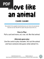 Animal Walk Cards 1 | PDF