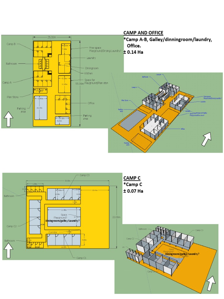 Camp and Office Camp A B, Galley/dinningroom/laundry, Office. 0.14 Ha | PDF