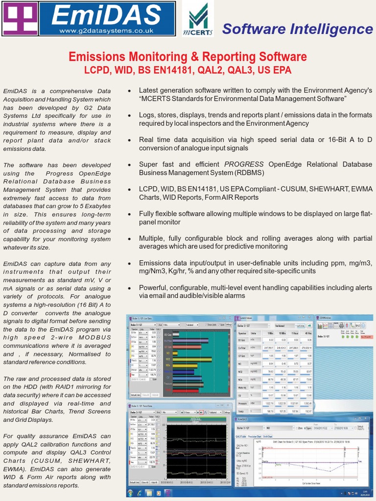 EmiDAS MCERTS Brochure v1.4 31aug 2014 | PDF | Databases | Computer Data