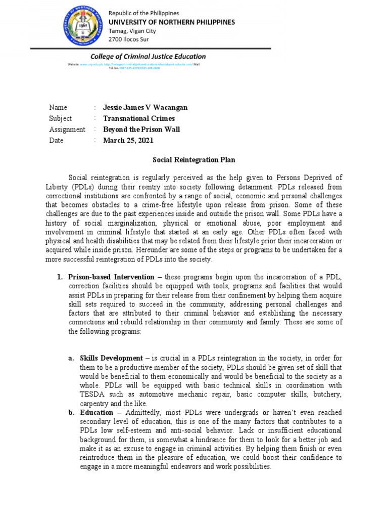 Steps in Prison Reintegration | PDF | Social Stigma | Prison