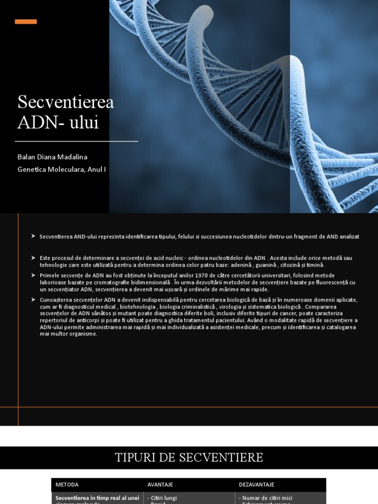 Secventierea ADN - Ului | PDF