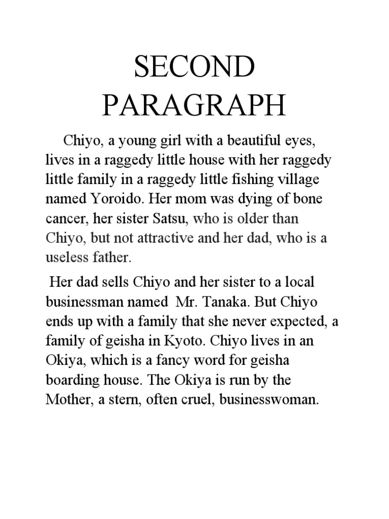 Second Paragraph: Who Is Older Than Chiyo, But Not Attractive and Her ...