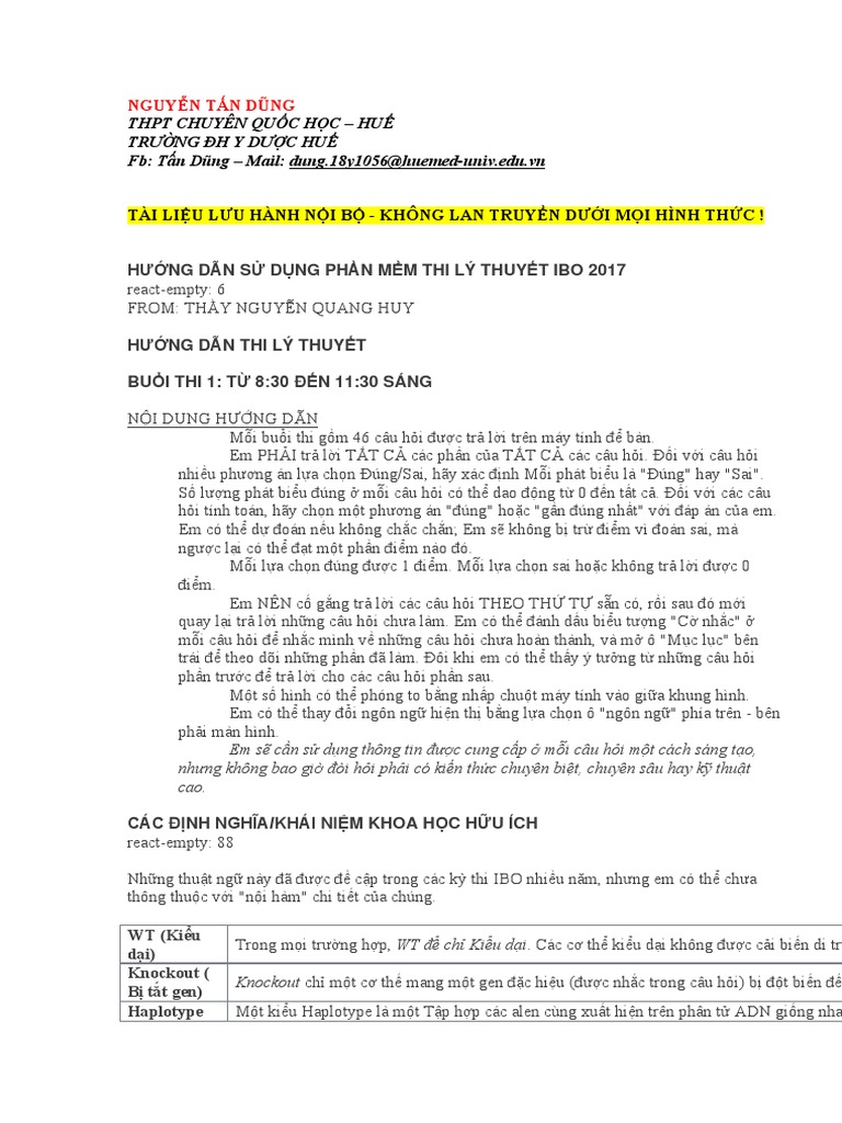 IBO 2017 - Day 1 | PDF