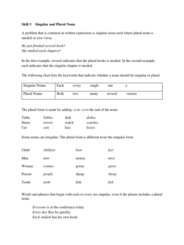 Countable and Uncountable Nouns Guide | PDF | Plural | Noun