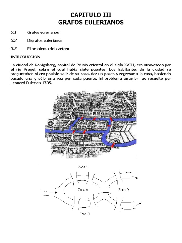CAPITULO 3.1 GRAFOS EULERIANOS Final | PDF | Teoría de grafos | Vértice (teoría de grafos)