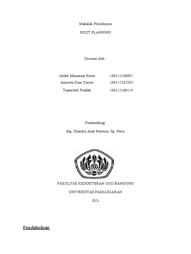 Makalah Root Planning Amreeta | PDF