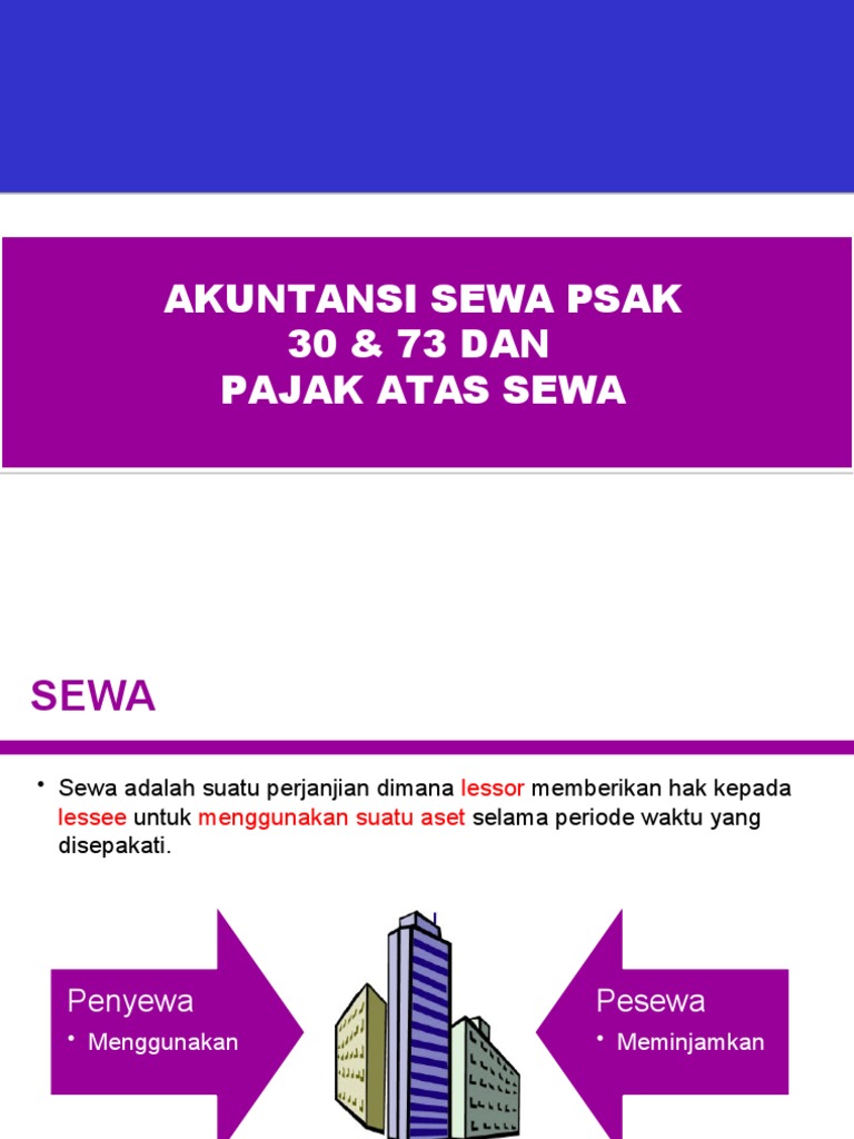 PSAK 30 Dan 73 Dan Pajak | PDF