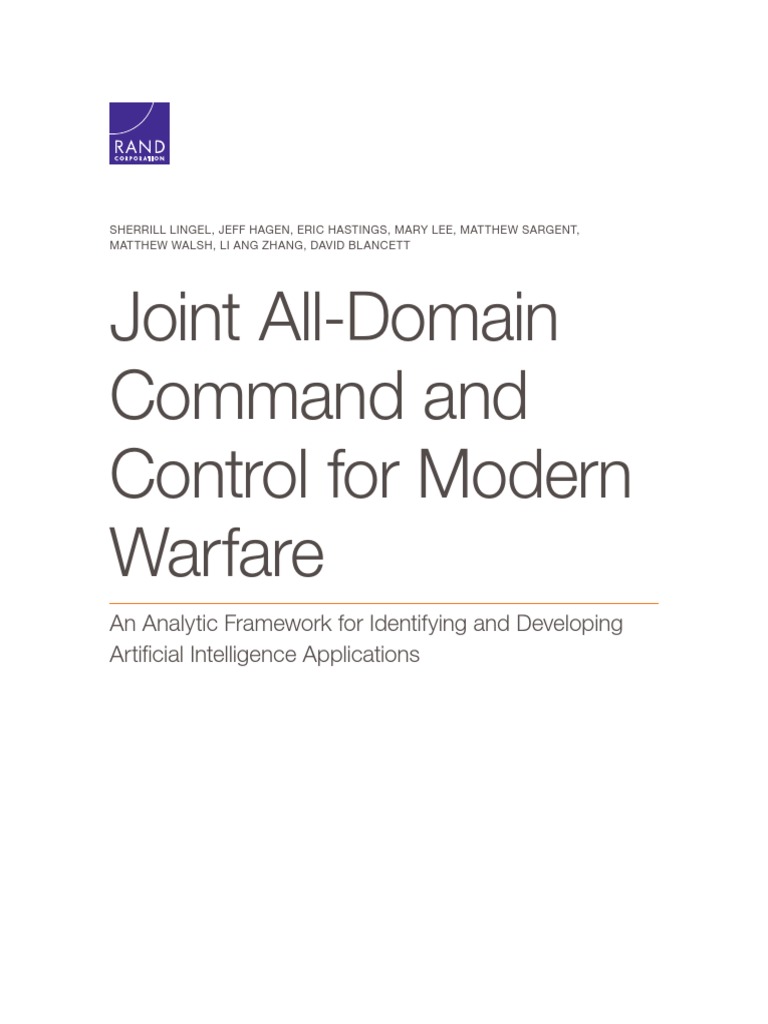 Joint All-Domain Command and Control For Modern Warfare | PDF | United ...