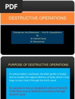 Destructive Operation | PDF | Childbirth | Maternal Health