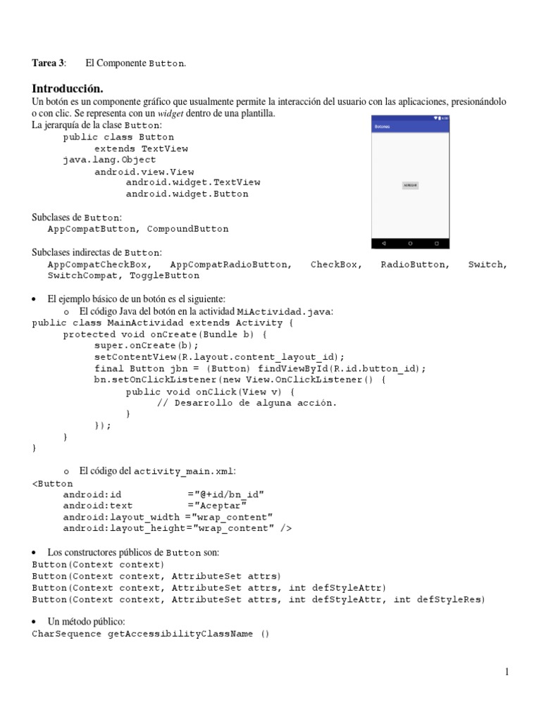 Tres Botones | PDF | Java (lenguaje de programación) | Android (sistema operativo)