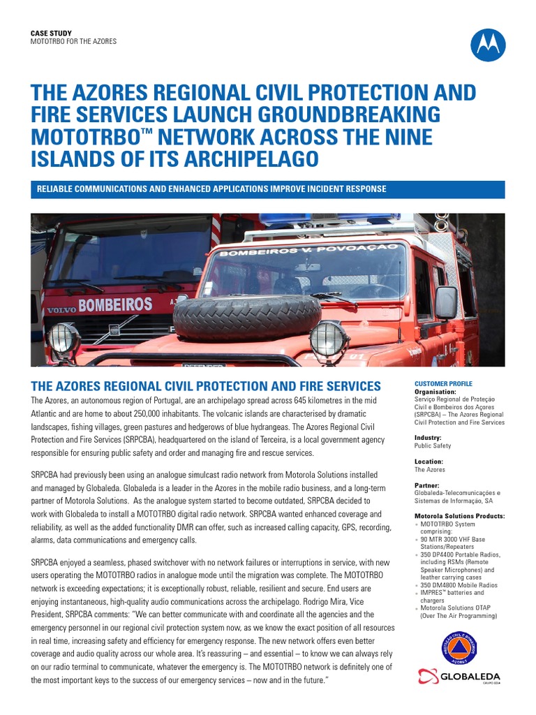 Motorola TRBOnet Azores | PDF | Azores | Computer Network