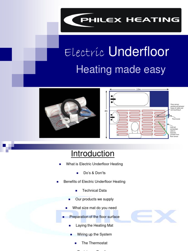 A Comprehensive Guide to Installing Electric Underfloor Heating | PDF ...